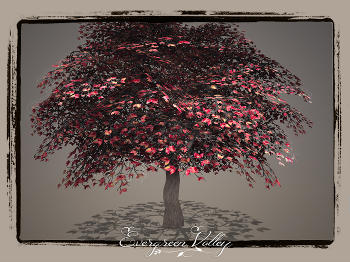 Second Life Marketplace Ev Sparkle Tree 3 Red Fall